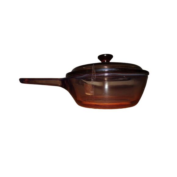 Pyrex | Kitchen | Vintage Pyrex Corning Visions Amber 5l Pan With Lid ...